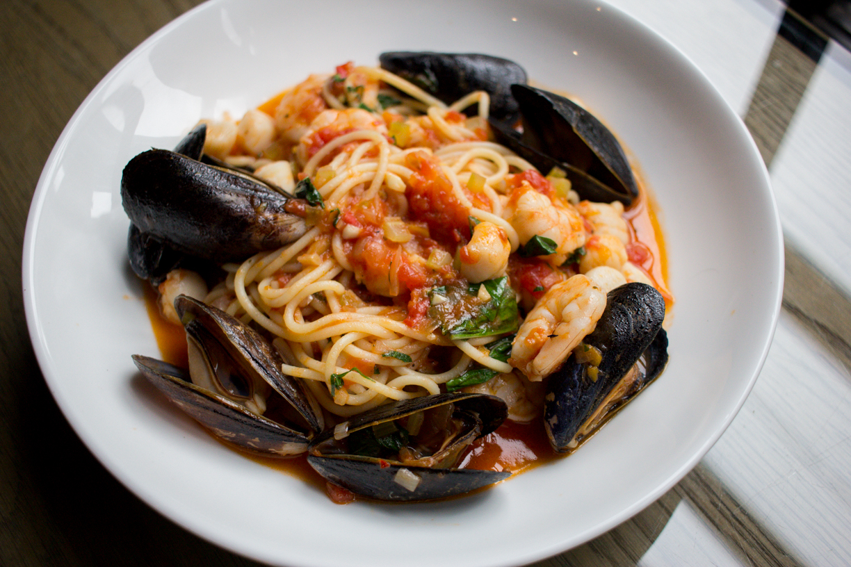 Recipe: Seafood Spaghettini - O&B Café Grill Yonge & Front